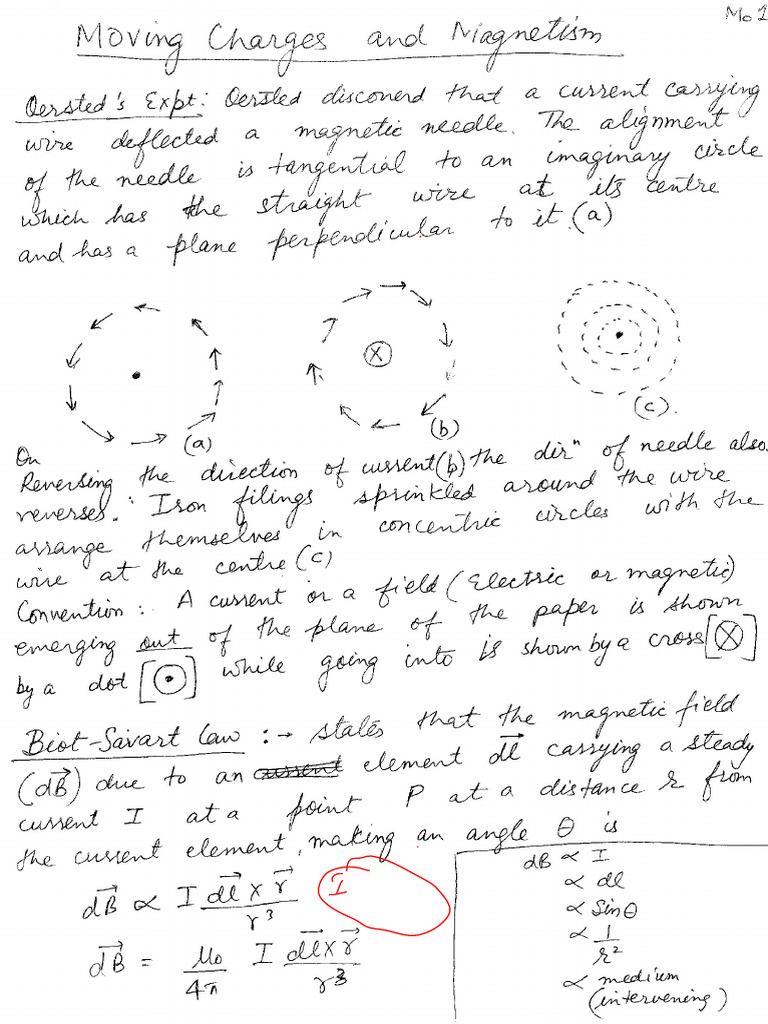 Phy 4 Moving Charges and Magnetism | PDF