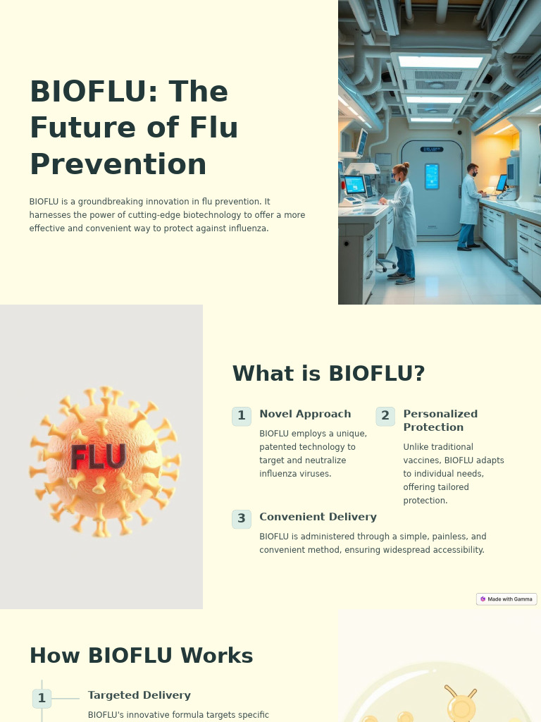 BIOFLU: Innovative Flu Prevention Solution | PDF | Influenza | Vaccines