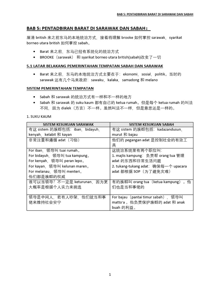 SEJ TING 3 Bab 5 | PDF