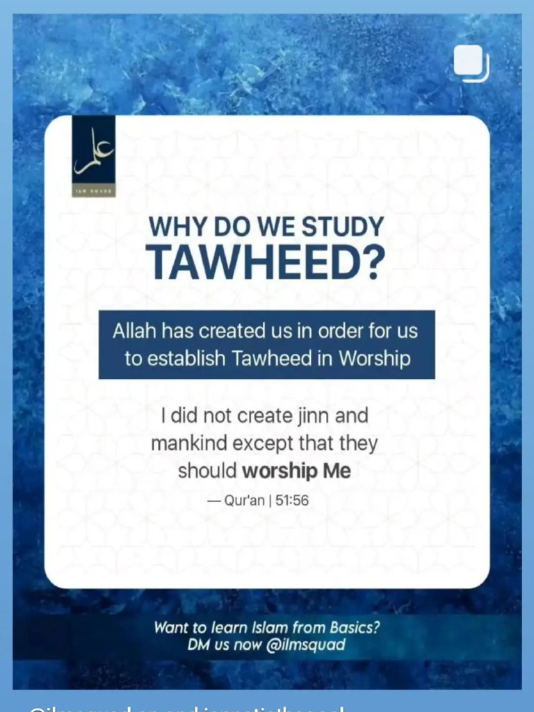 Tawheed and its importance | PDF