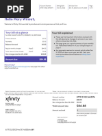 xfinity bill | PDF | Service Industries