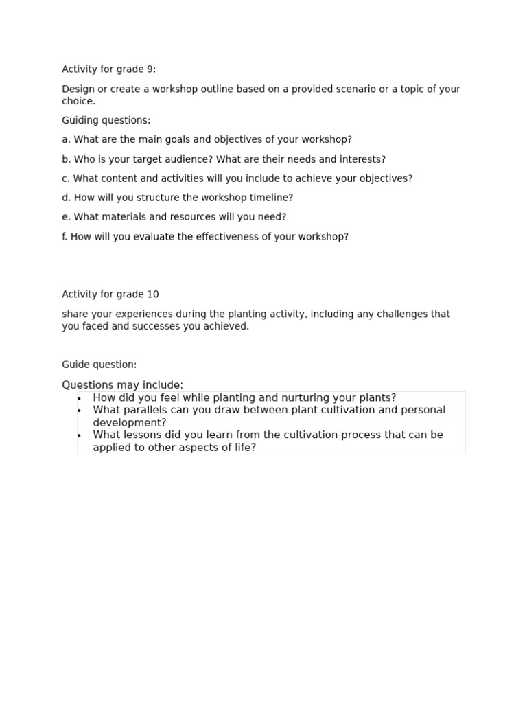 Activity For Grade 9 and 10 Week 1 4th Quarter | PDF | Art | Business Activity For Grade 9 and 10 Week 1 4th Quarter | PDF | Art | Business