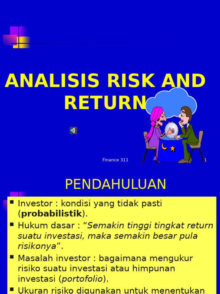 Materi 4 Analisis Risk and Return | PDF | Pengelolaan Keuangan & Uang