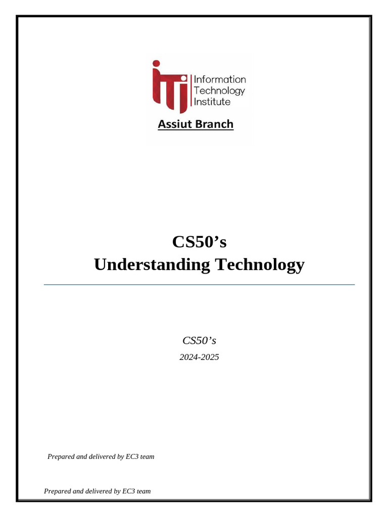 CS50's Undersanding Technology Documentation | PDF | Hard Disk Drive | Solid State Drive