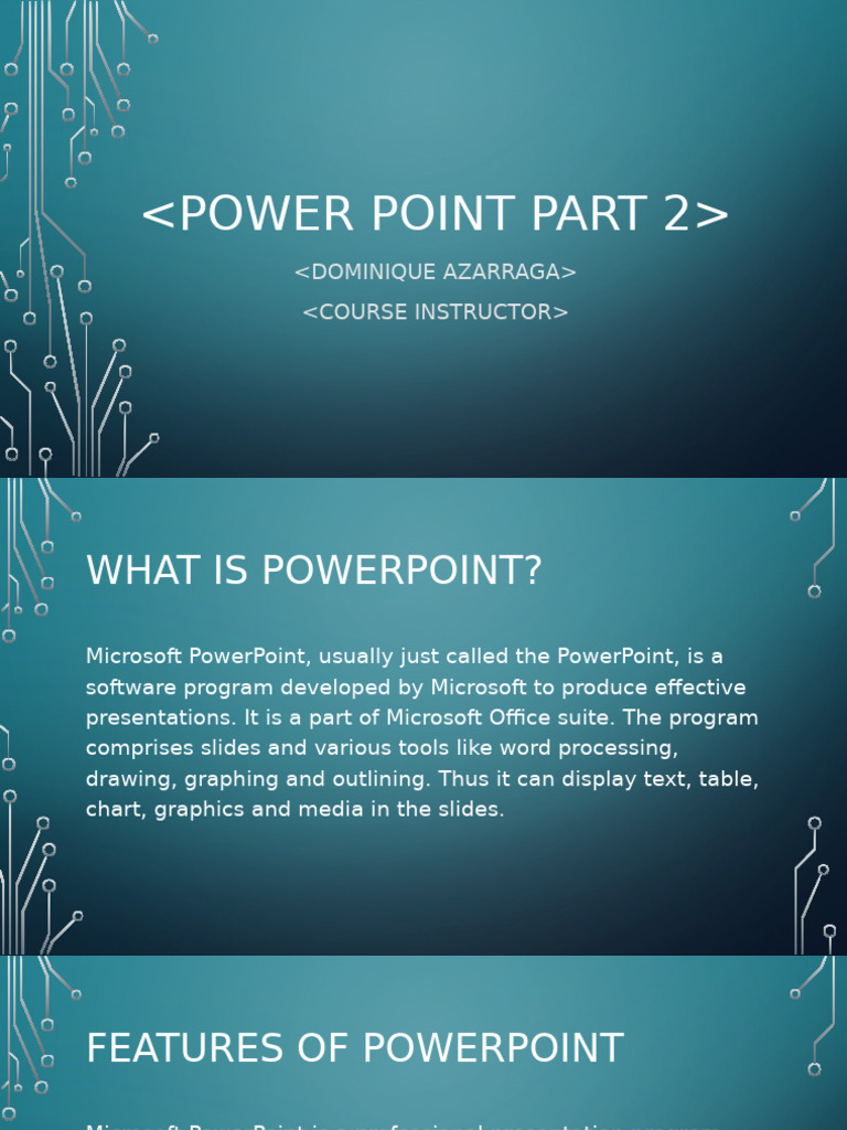 CM4 Power Point Part 2 | PDF | Microsoft Power Point | Computer File