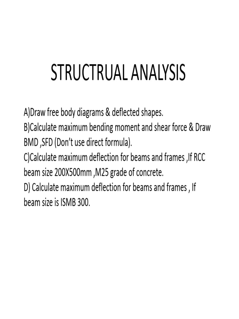 STRUCTRUAL ANALYSIS | PDF | Beam (Structure) | Bending