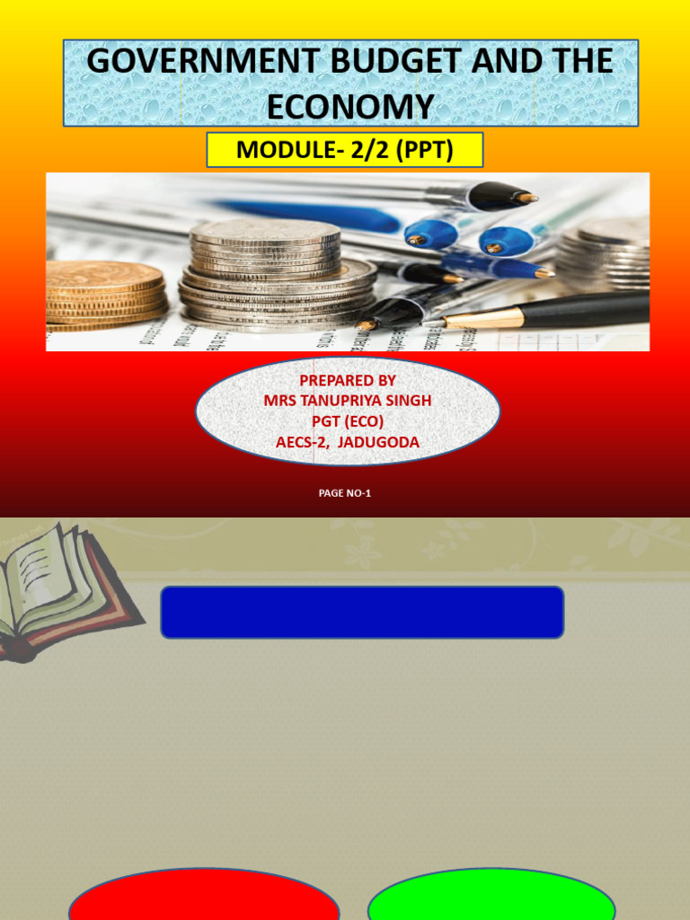 M02 Government Budget And The Economy Ppt Pdf Government Budget