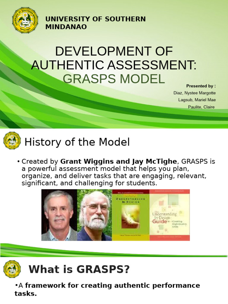 GRASPS MODEL by Diaz Lagsub Paulite | PDF | Learning | Teachers