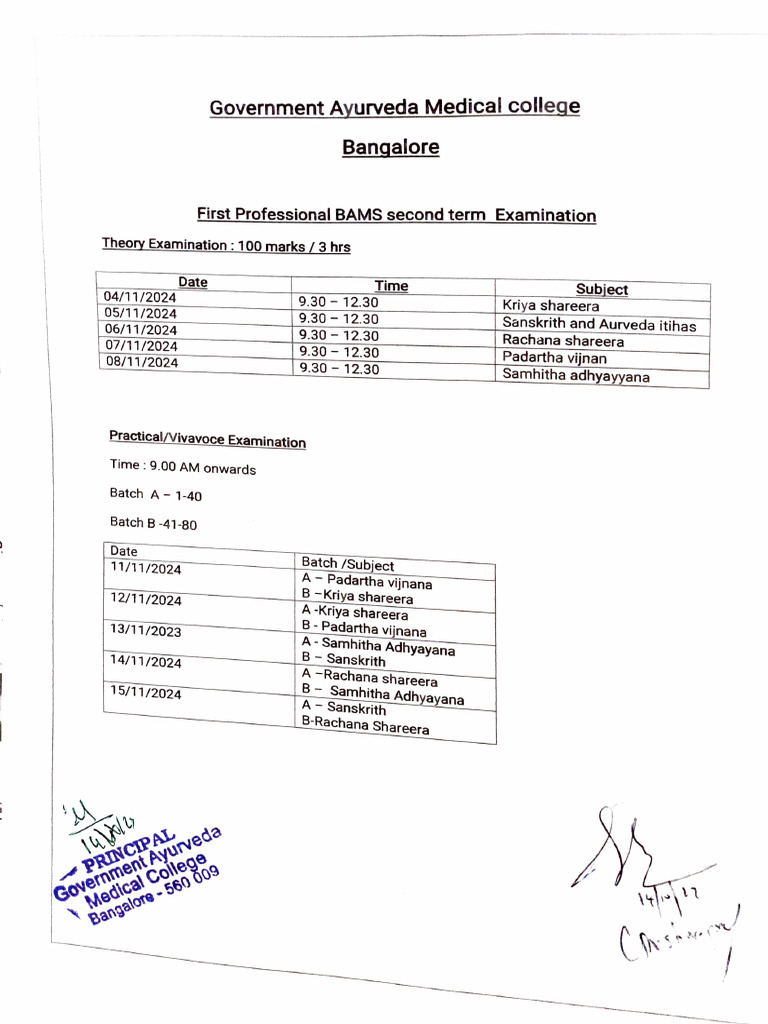 Exam Time Table | PDF | Religion & Spirituality