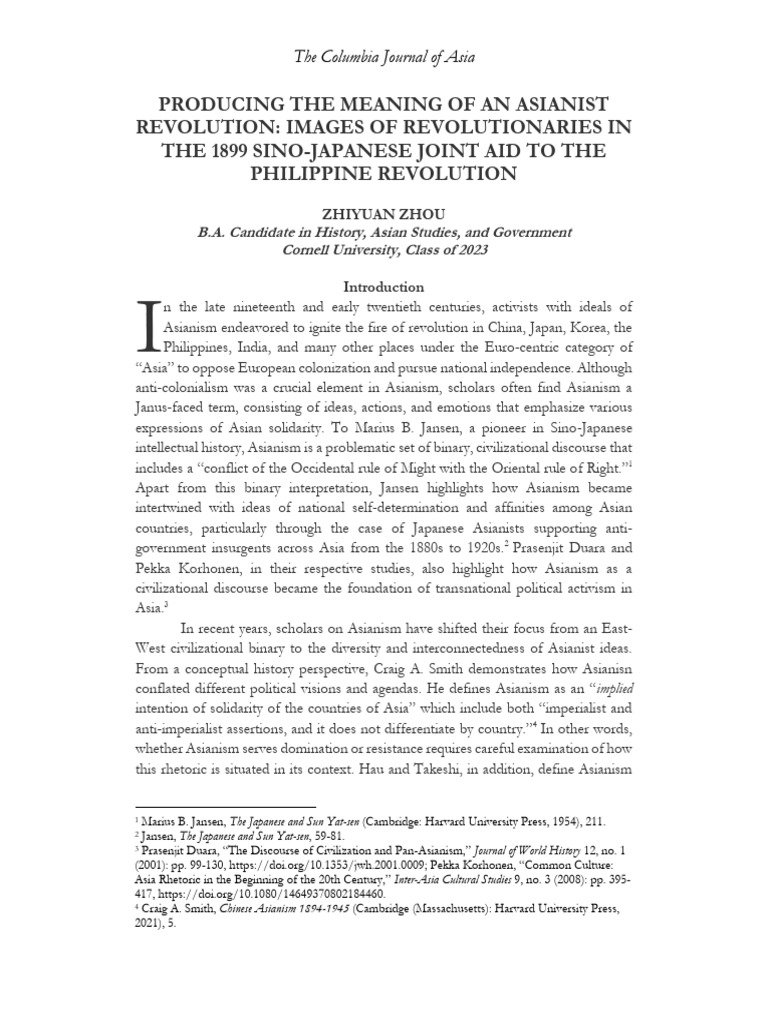 Producing The Meaning of An Asianist Revolution: Images of ...