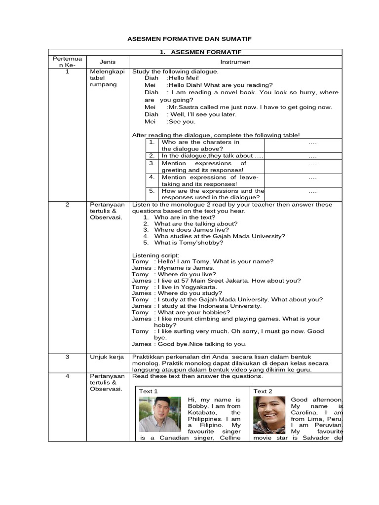 Asesmen Formative Dan Sumatif | PDF | Career & Growth