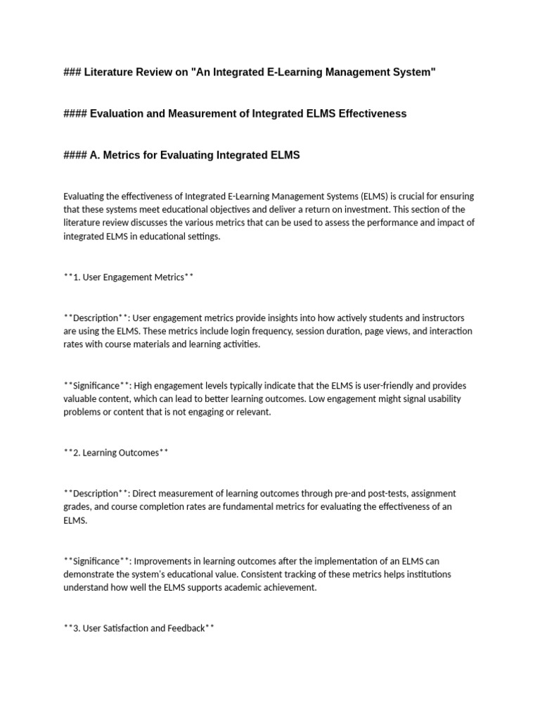 Evaluating Integrated E-Learning Systems | PDF | Usability | Focus Group