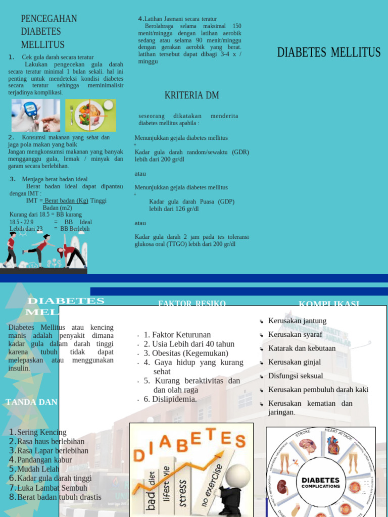 Diabetes Mellitus Leaflet | PDF | Kesehatan Holistik