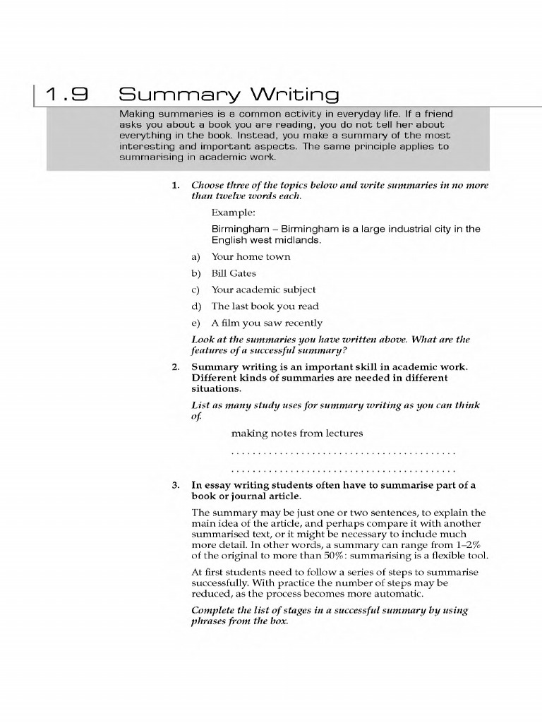 Academic Writing Handbook 2006 Summary | PDF