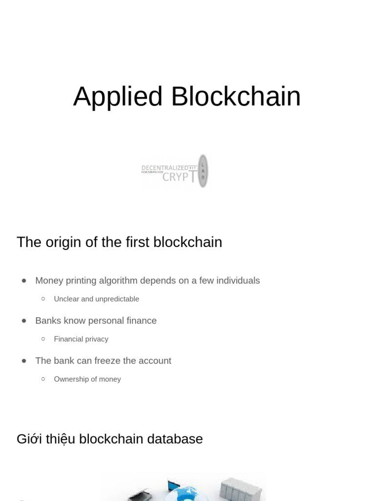 BC Lecture2 AppliedBlockchain | PDF | Computers