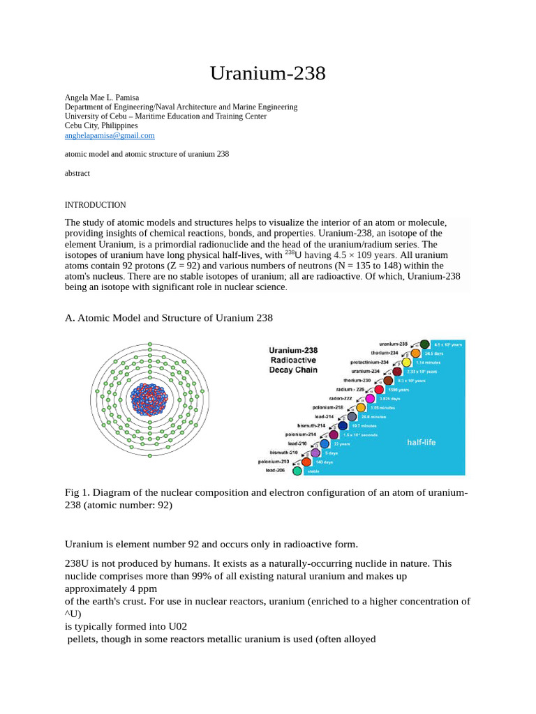 Uranium | PDF | Uranium | Isotope