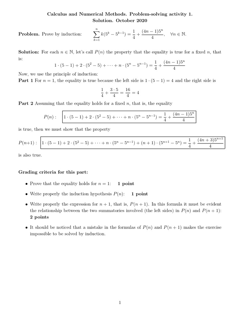 PS1_2021_sol | PDF | Mathematical Analysis | Algebra