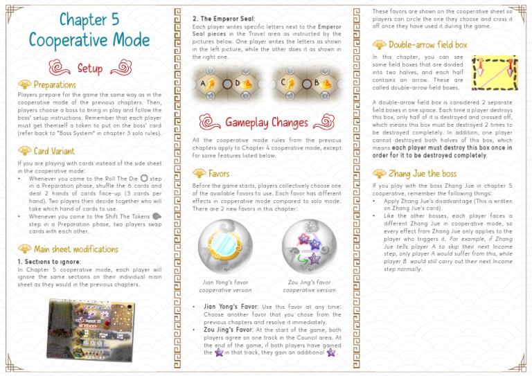 (Chap 5) Co-Op Mode Rules | PDF | Gaming | Game Design