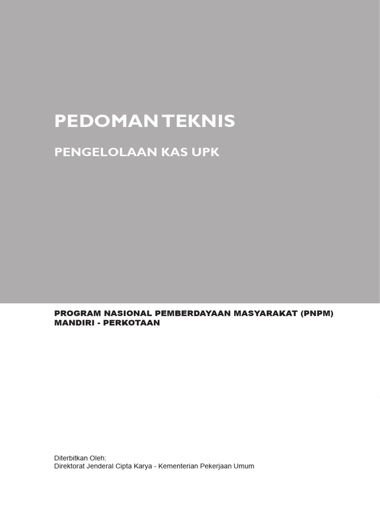 PedTek_pengelolaan Kas UPK | PDF