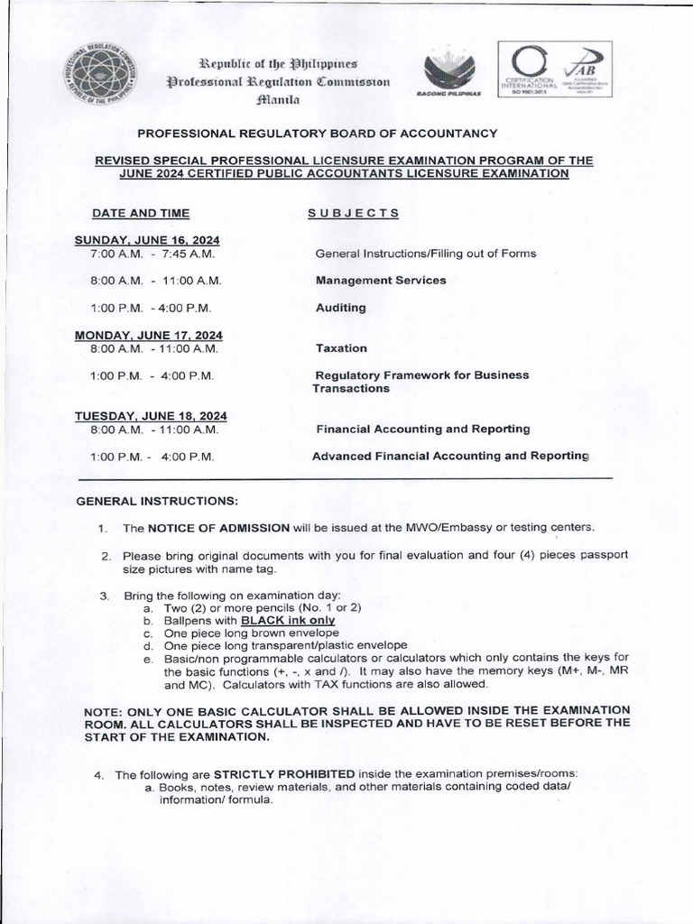 2024 LECPA SPLE PROGRAM - Revised | PDF | Accounting | Computing