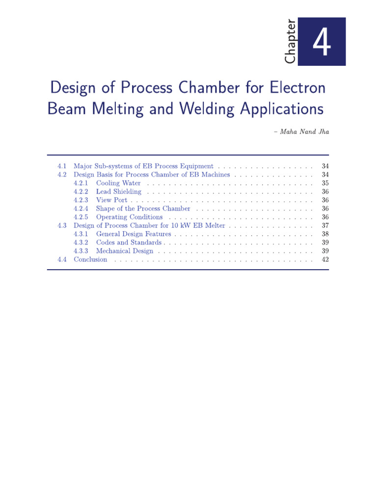 Design of Process Chamber For Electron Beam Melting and Welding ...