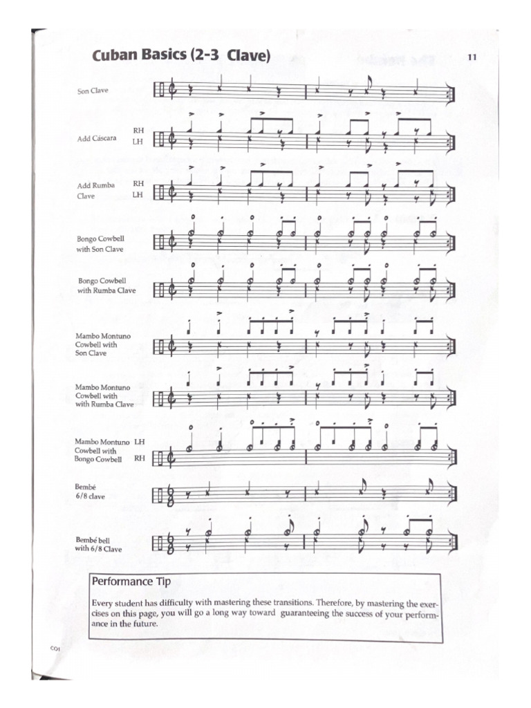 Cuban Basics (2-3 Clave) | PDF