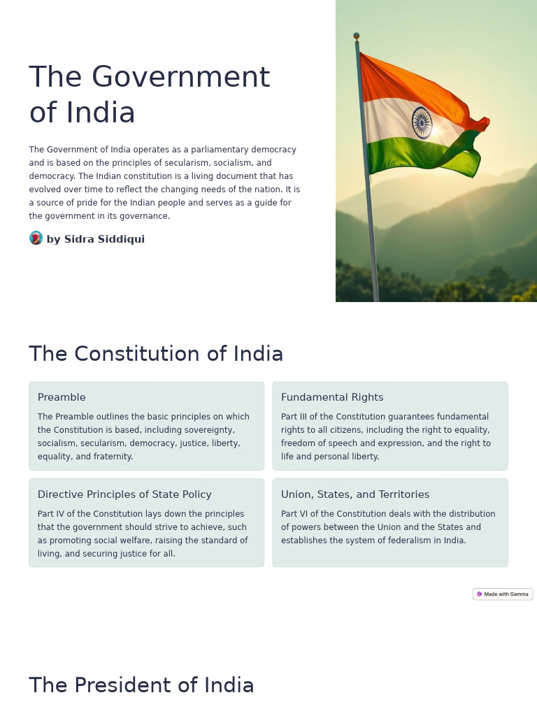Overview of India's Government Structure | PDF | Supreme Courts ...