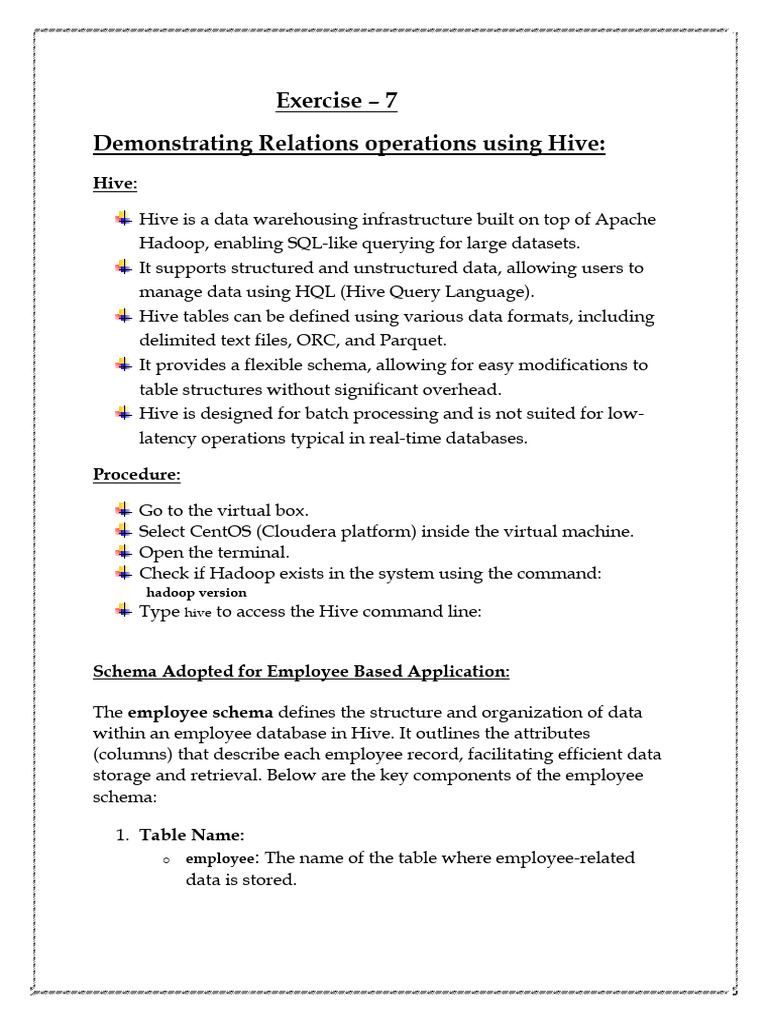 Exercise 7,8,9 Basic Commands | PDF | Apache Hadoop | Computer Data