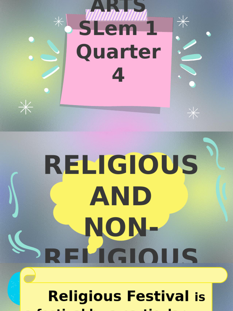 Arts Religious and Non Religious Festivals 2 New | PDF | Festival