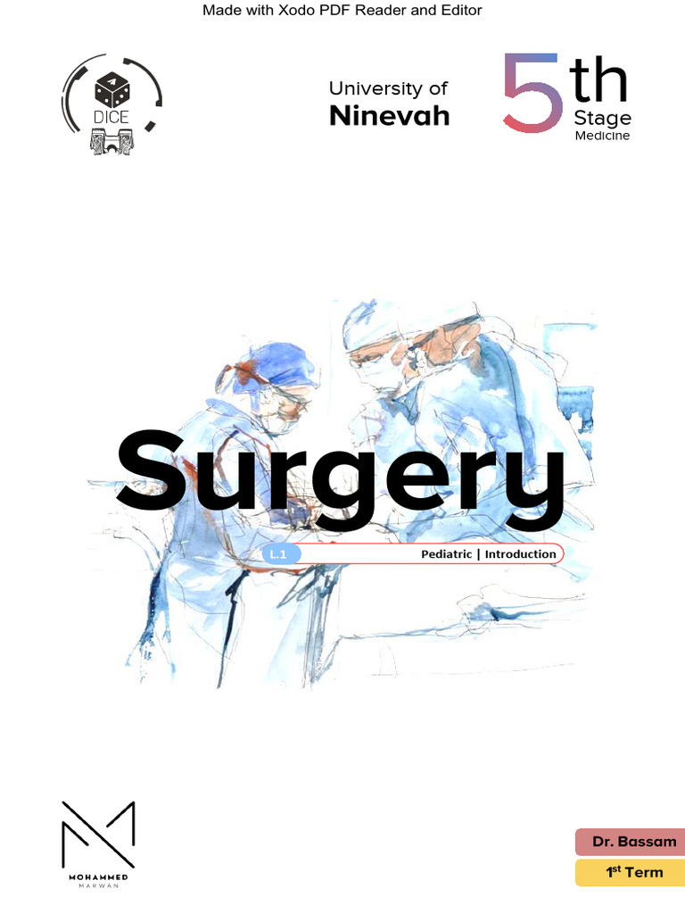 Lec.1- introduction to pediatric surgery | PDF | Abdomen | Fetus
