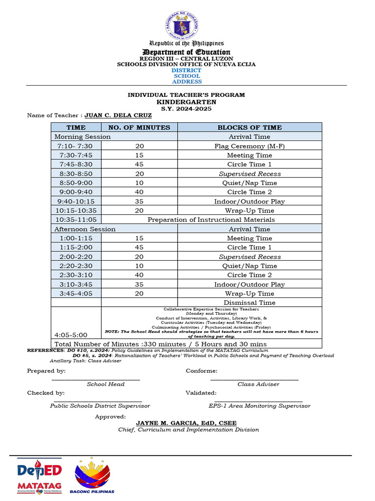 Elementary Teachers Program Final Version | PDF