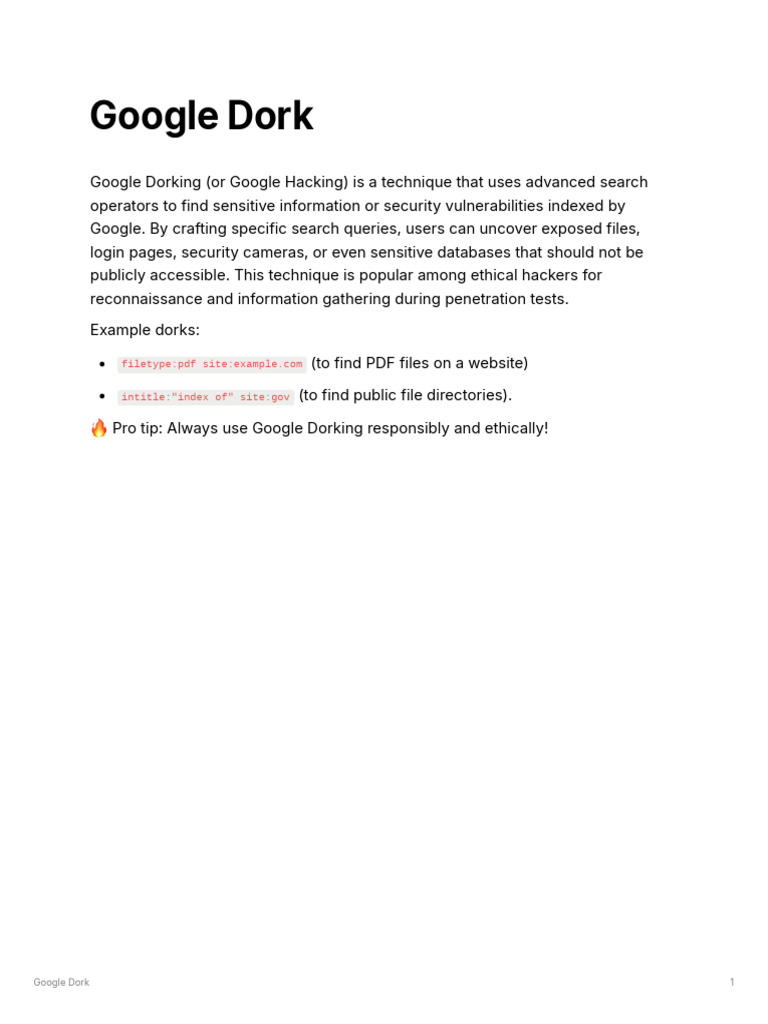 e0436760-abf4-4cfb-b5bf-a28f3699a447_Google_Dork | PDF