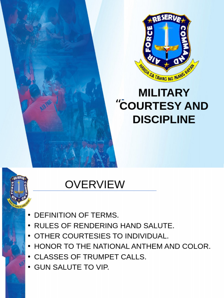 Military Courtesy and Discipline | PDF | Flag | Military