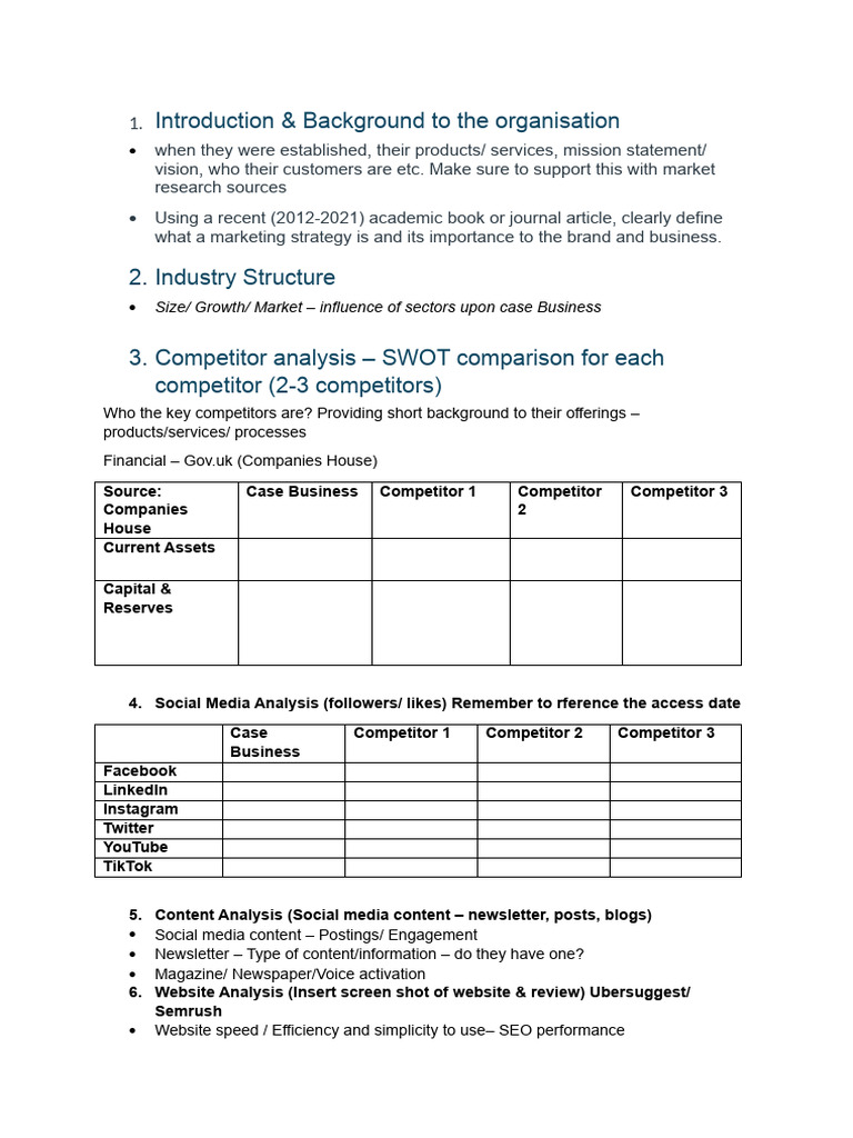 Tasks to Start | PDF