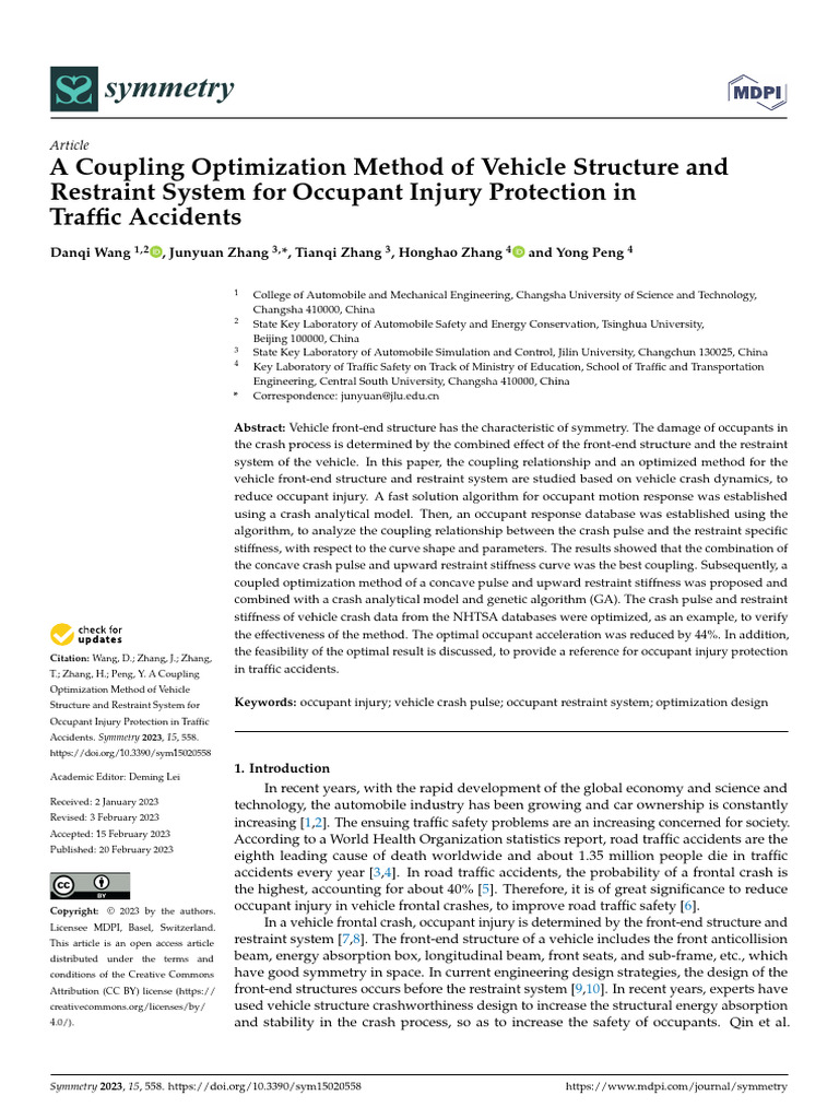 A Coupling Optimization Method of Vehicle Structur | PDF | Mathematical ...