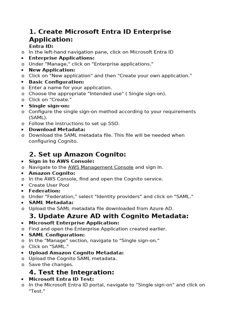 Congito SSO For Web App | PDF