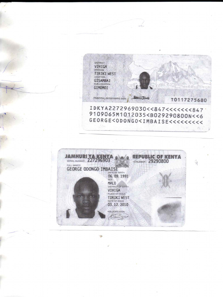 GEORGE ID COPY | PDF