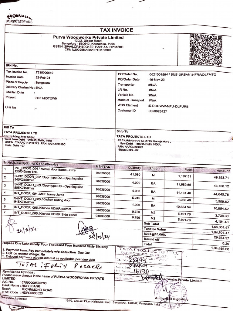 01Mar invoice | PDF | Public Finance | Taxation