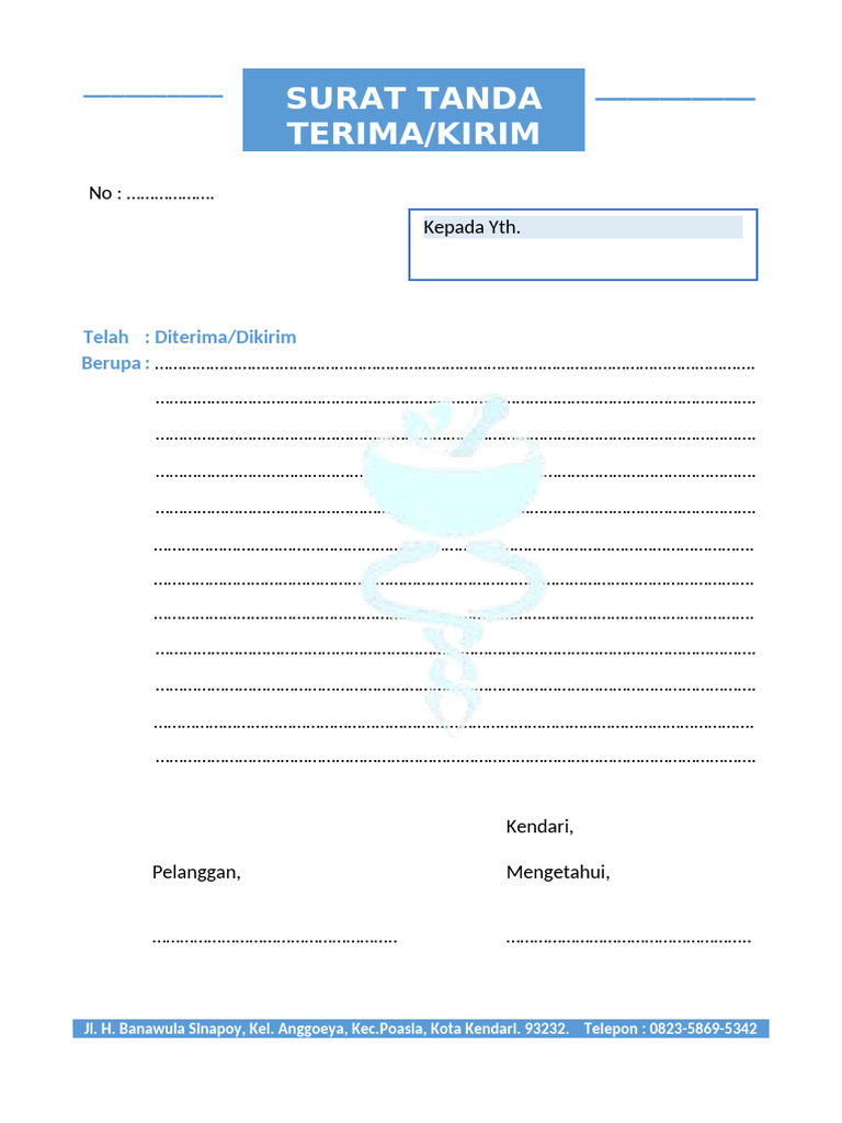 Blanko Tanda Terima A5 | PDF