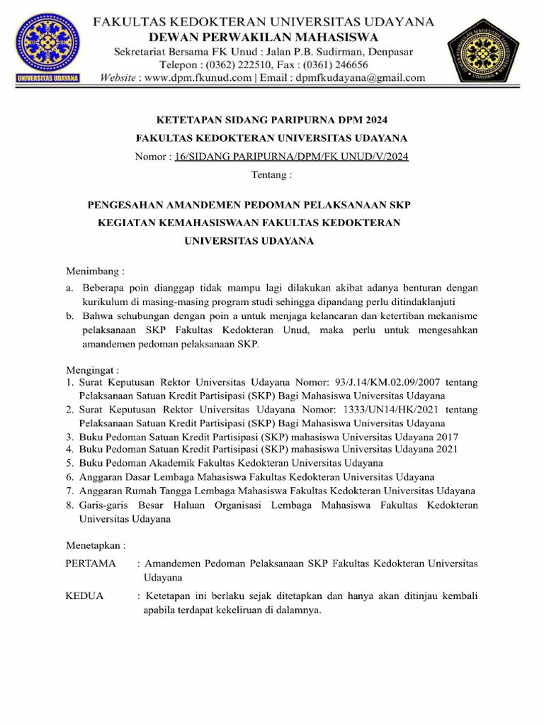 SKP Amandemen + (SK) 2024 | PDF