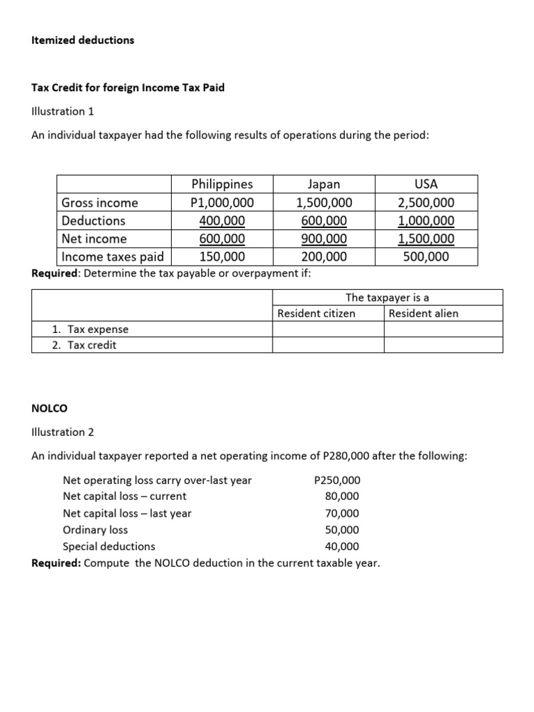 Itemized-and-Optional | PDF | Tax Deduction | Income