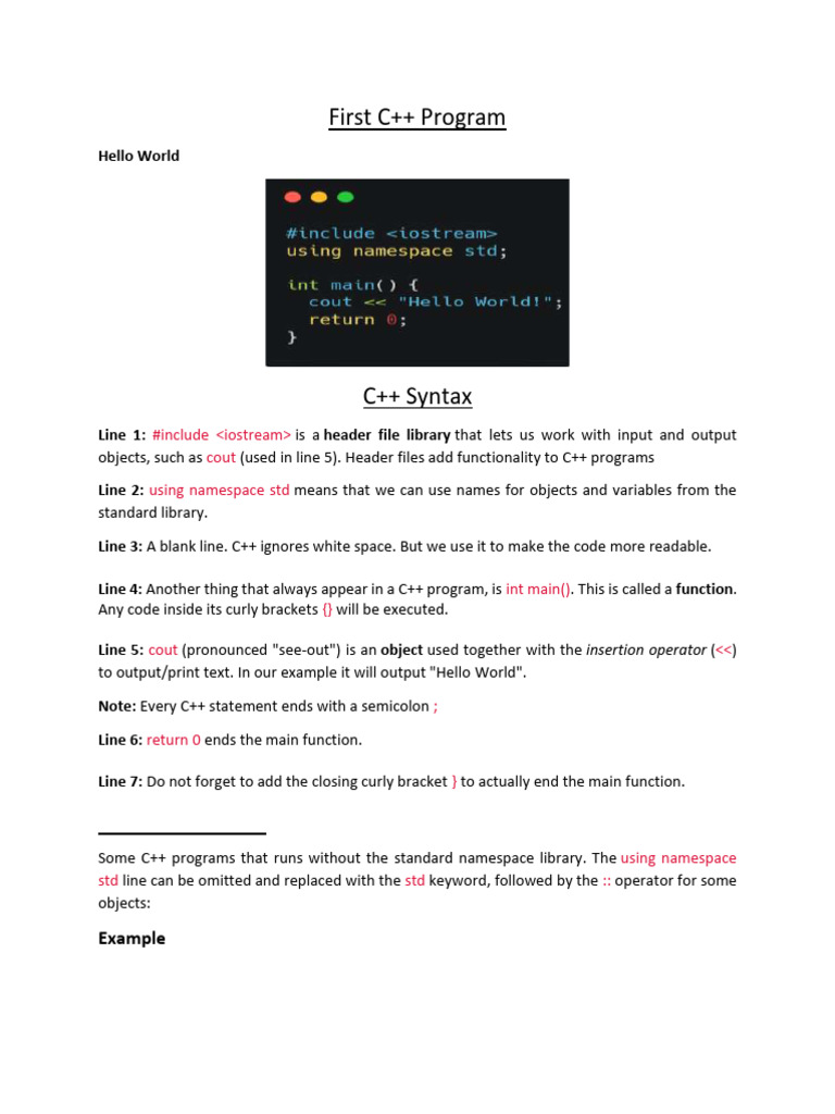 Lab 1b - Introduction To C++ | PDF | Computers