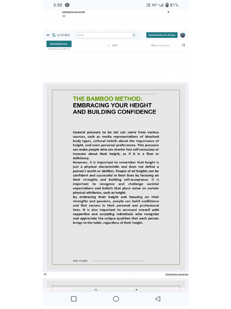 Method of Bamboo | PDF