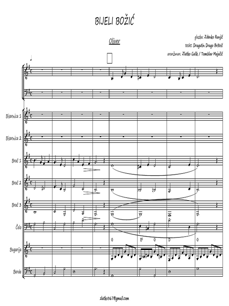 Bijeli Božić Tamburaši | PDF