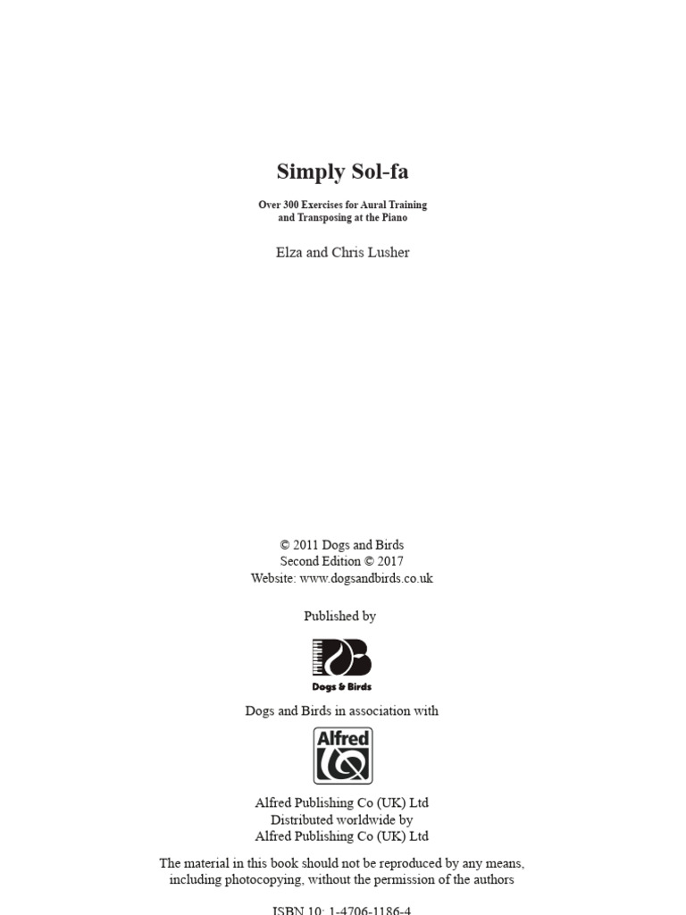 Simply Sol-Fa Second Edition | PDF | Musicology | Musical Compositions