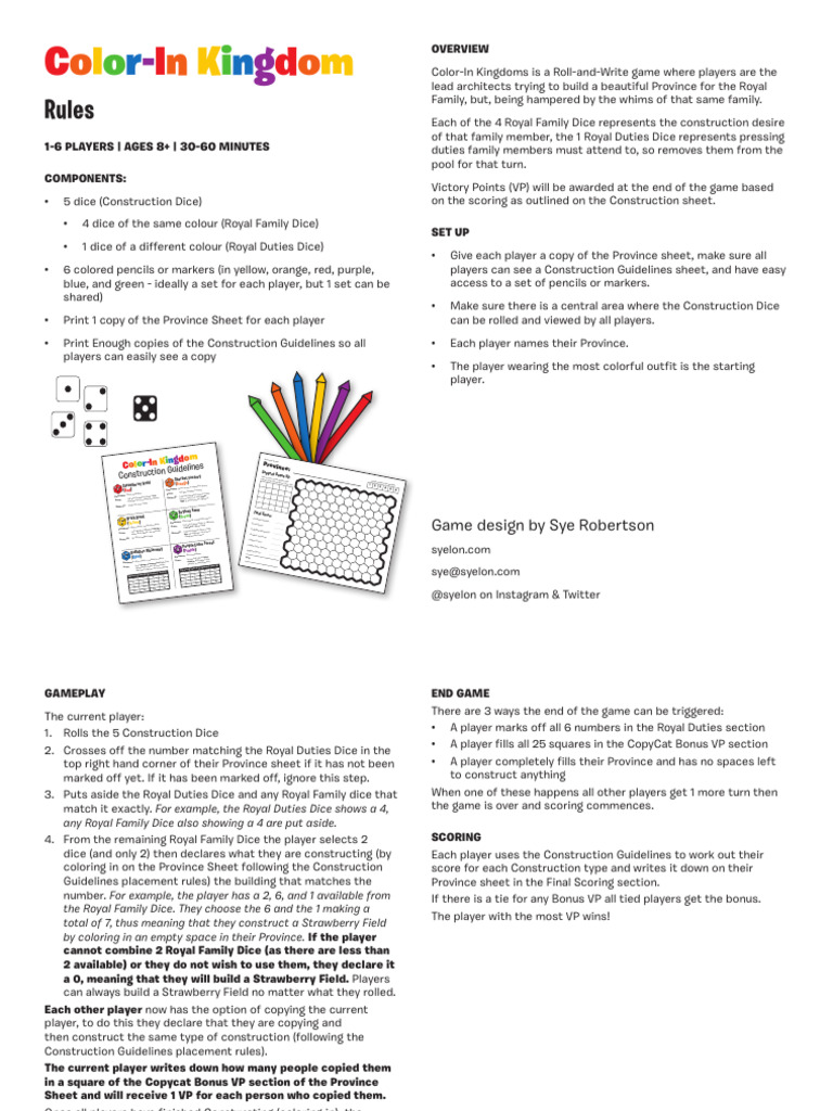 Color in Kingdoms Sye Robertson | PDF | Gaming