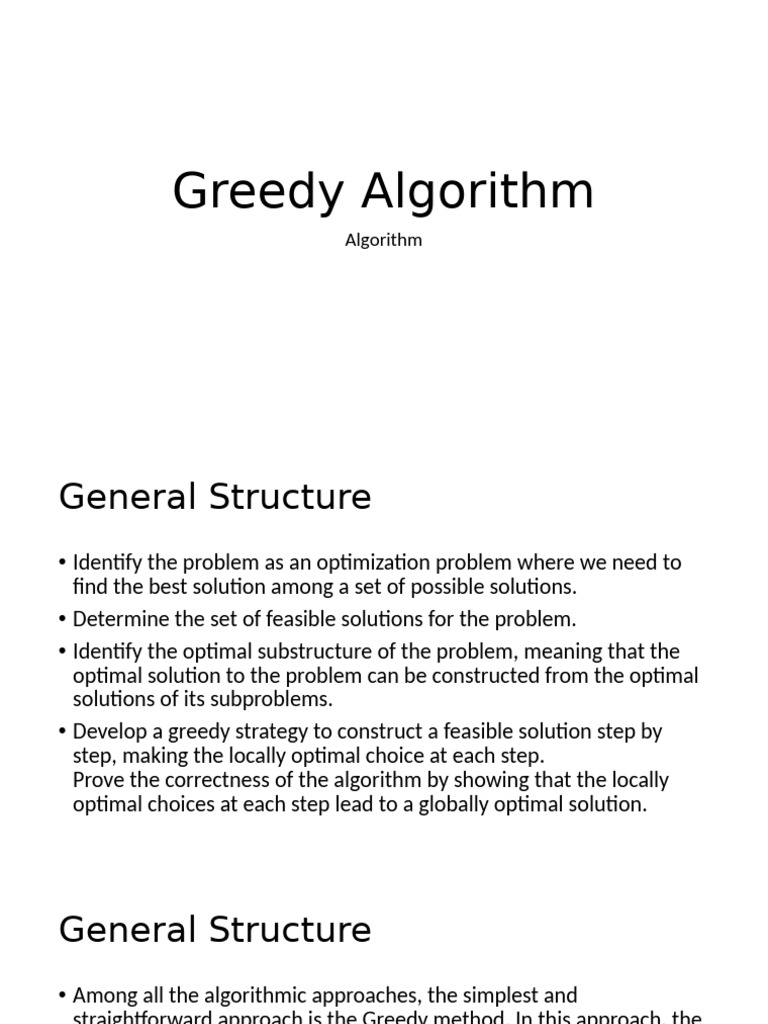 Greedy Algorithm | PDF Greedy Algorithm | PDF