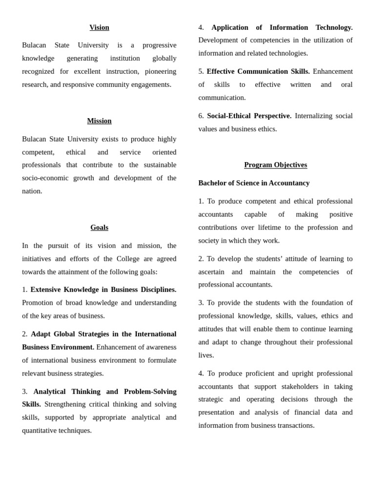 BULSU | PDF | Cognition | Cognitive Science