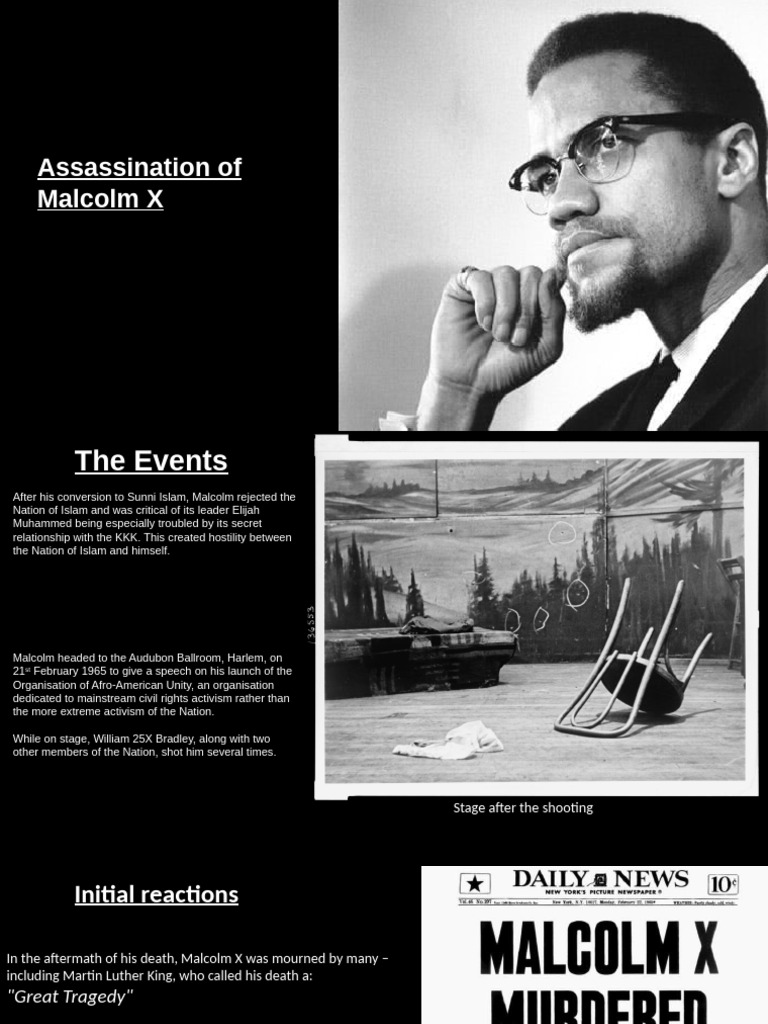 Malcolm X and MLK Assassination | PDF | Malcolm X | Martin Luther King Jr.
