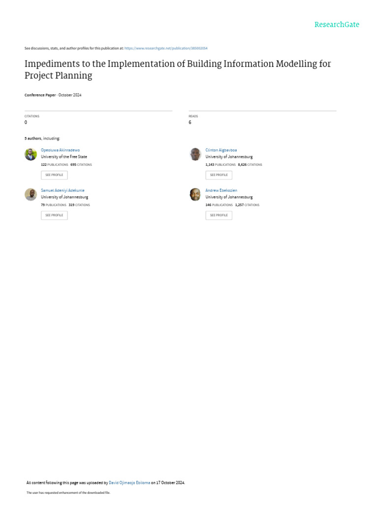 CITC BIM Project Planning | PDF | Building Information Modeling ...